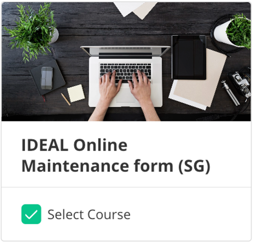 Complete Forms with Ease via DBS IDEAL Online Maintenance Form