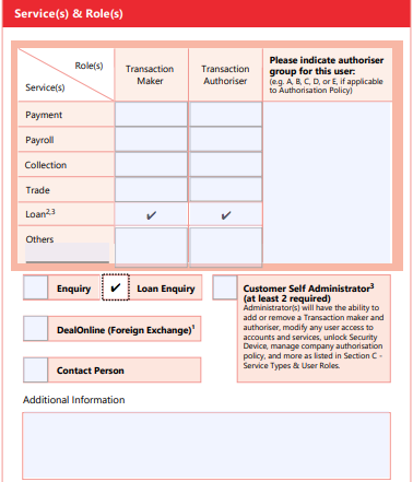 Access Corporate Loans Services on DBS IDEAL