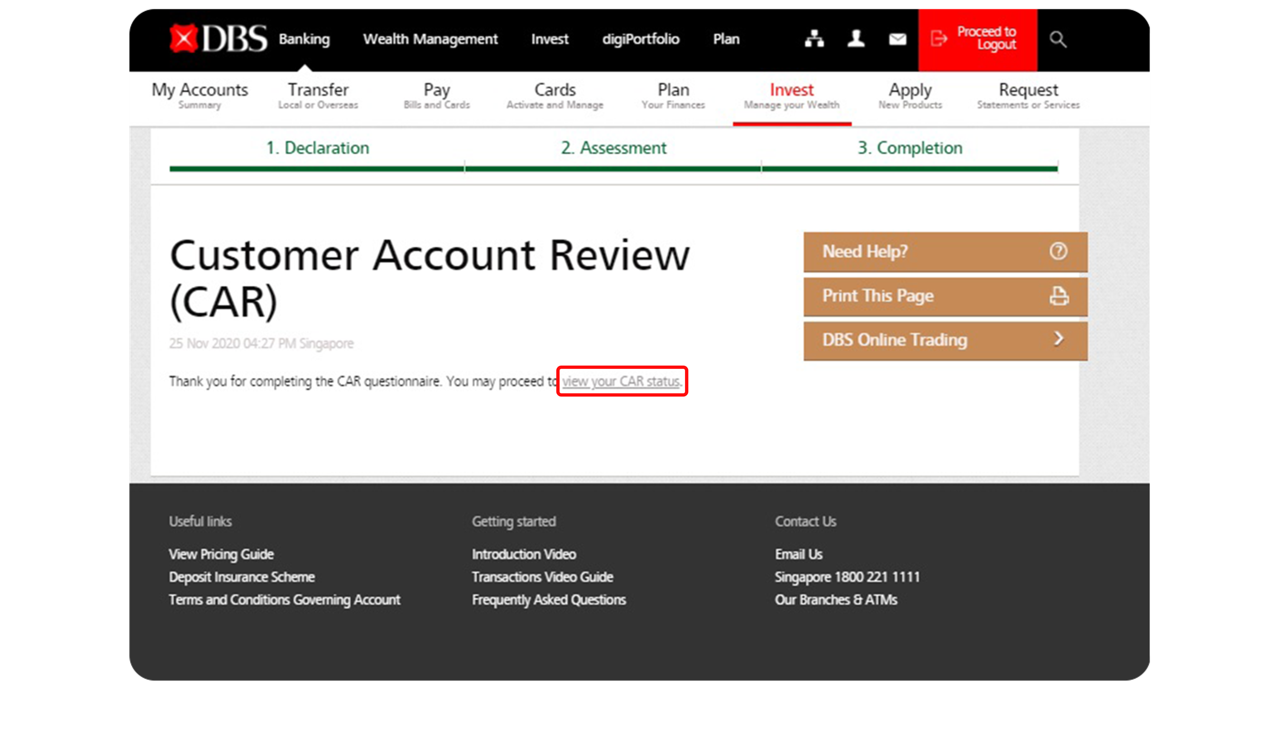 Customer Account Review (CAR) for Listed Specified Investment Products (ETFs, CBBCs, DLCs, etc ...