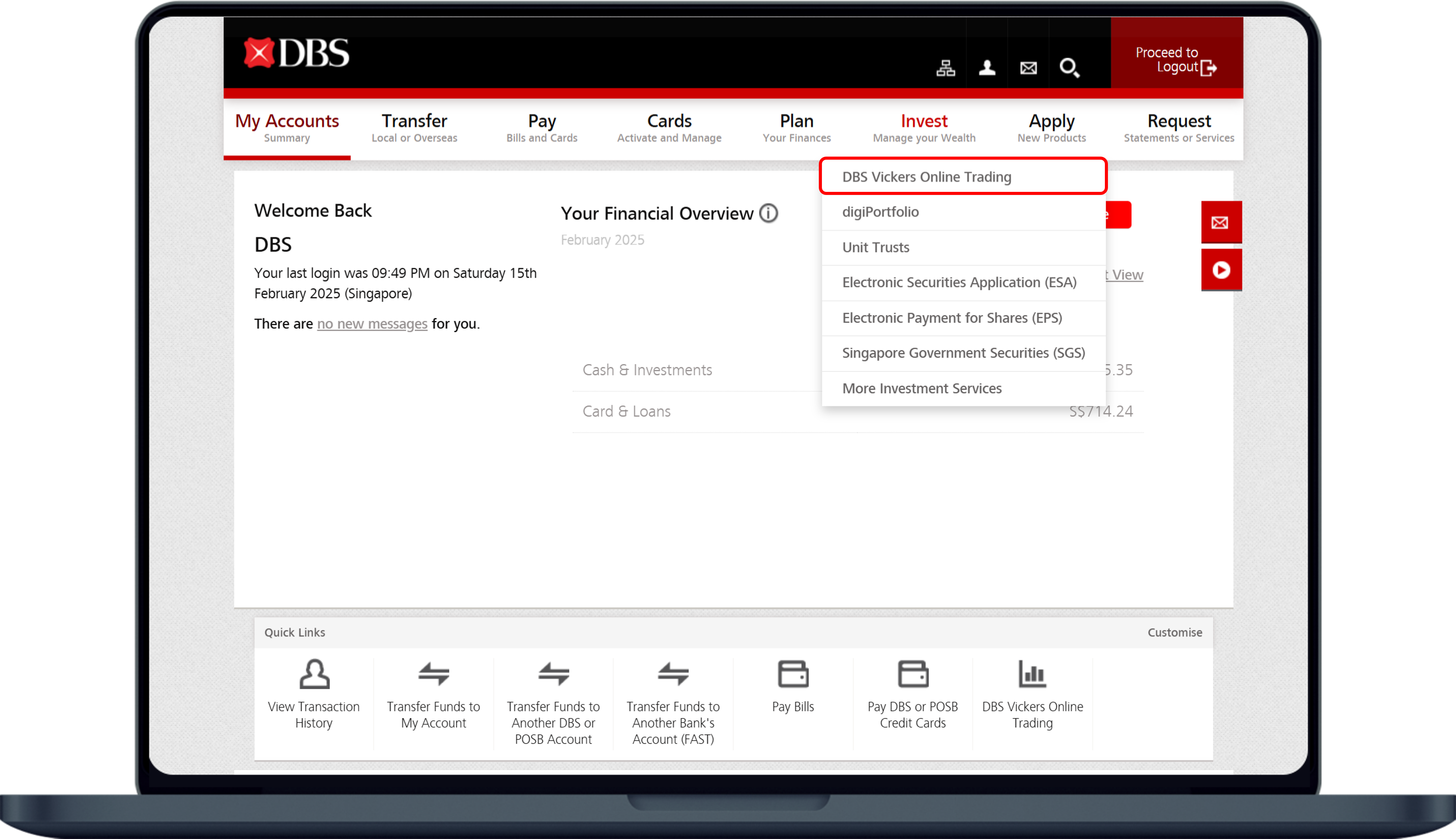 Terminate DBS Vickers Online Trading Account | DBS Singapore