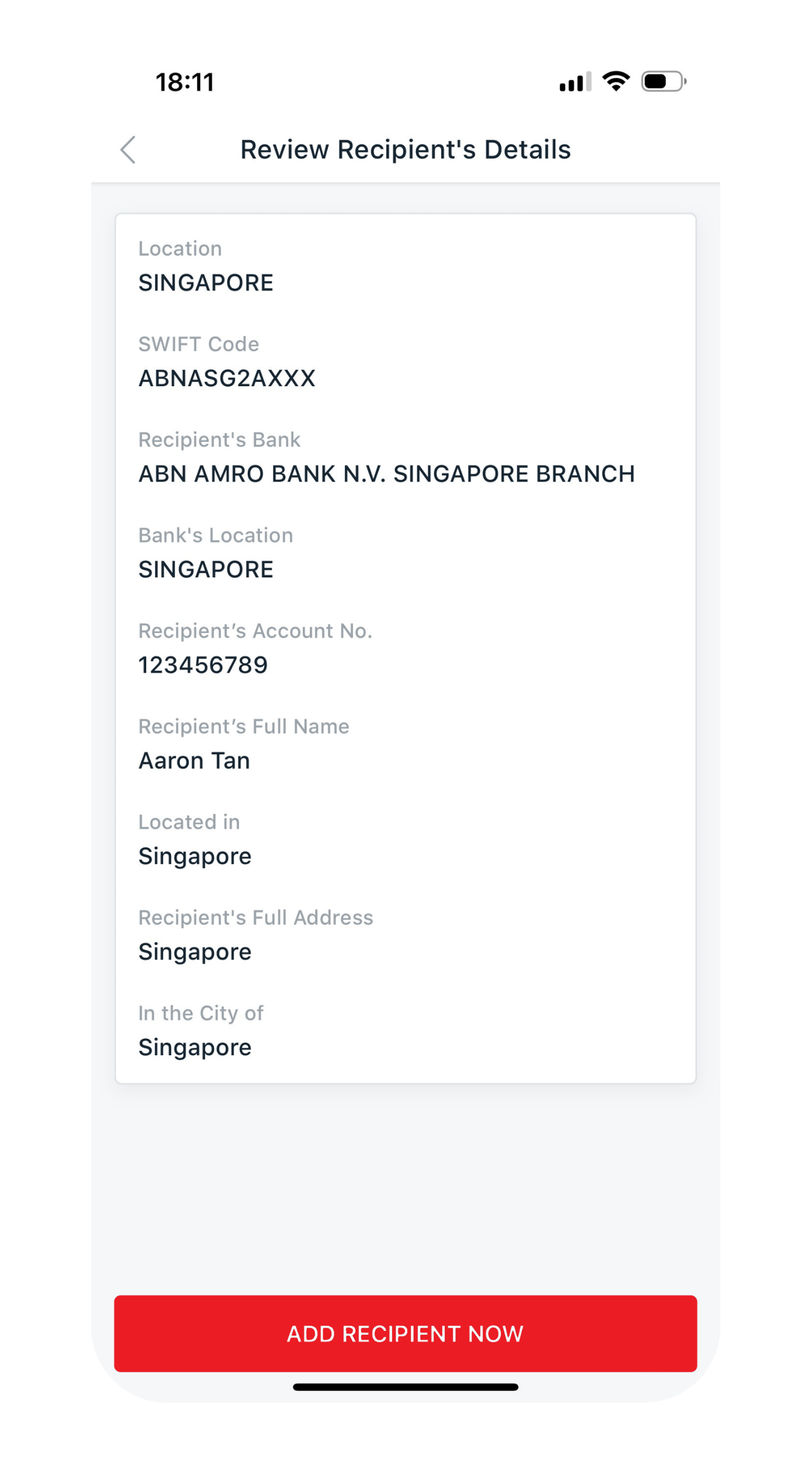 Transfer Funds to Other Bank's Account | DBS Singapore