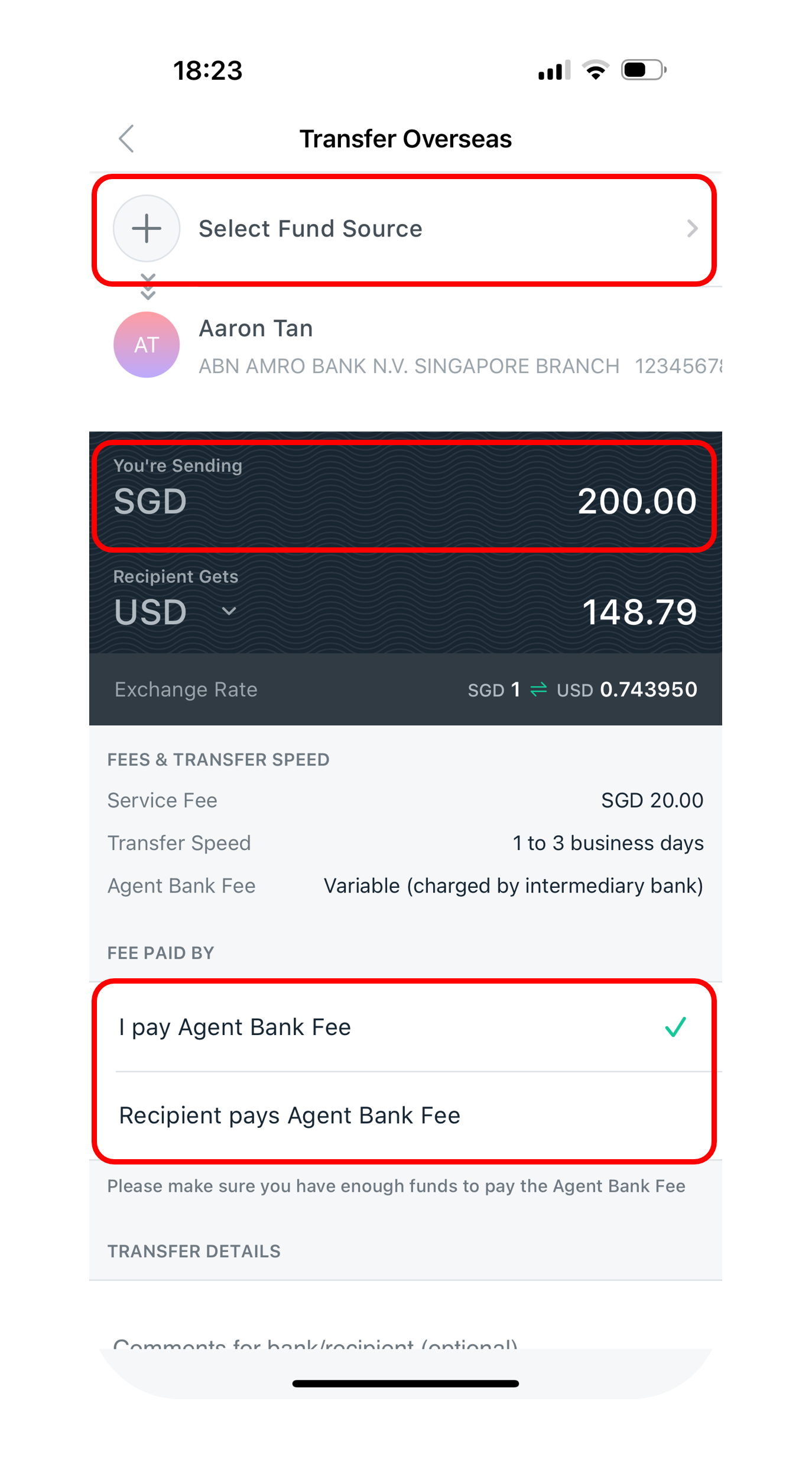 Transfer Funds to Other Bank's Account | DBS Singapore