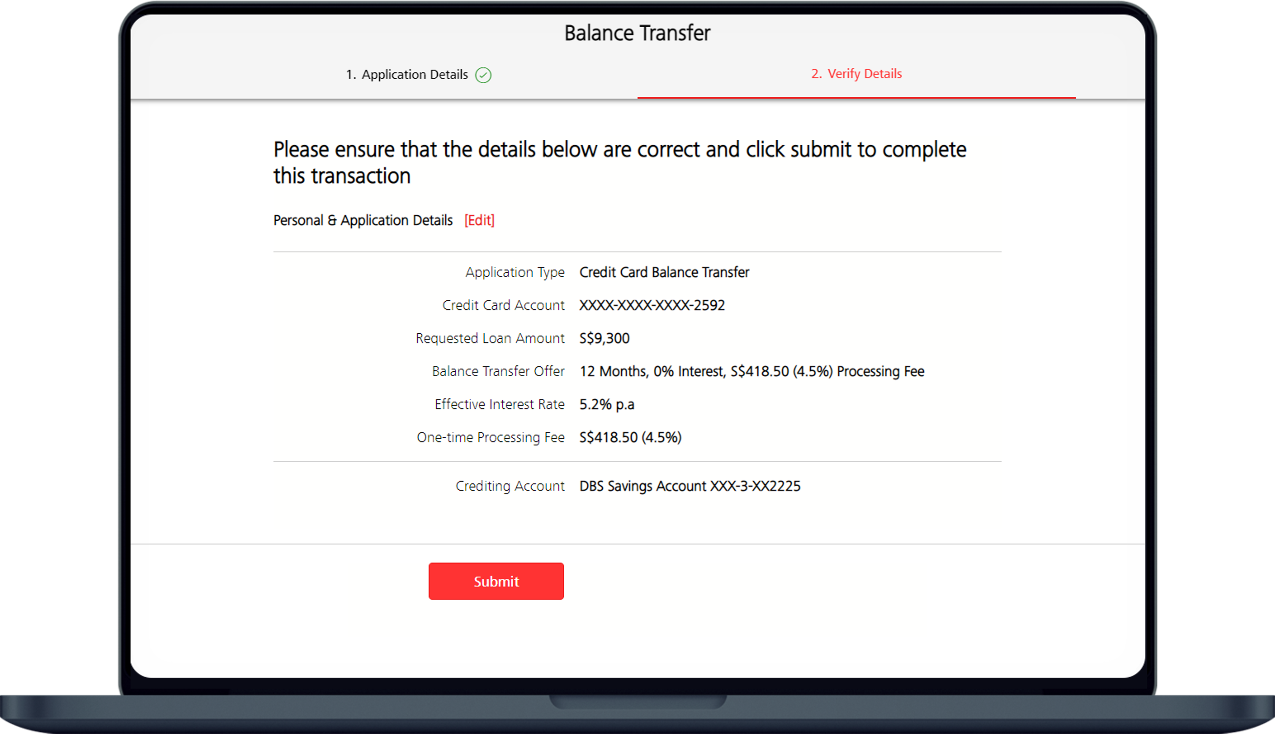 Apply for DBS Balance Transfer | DBS Singapore