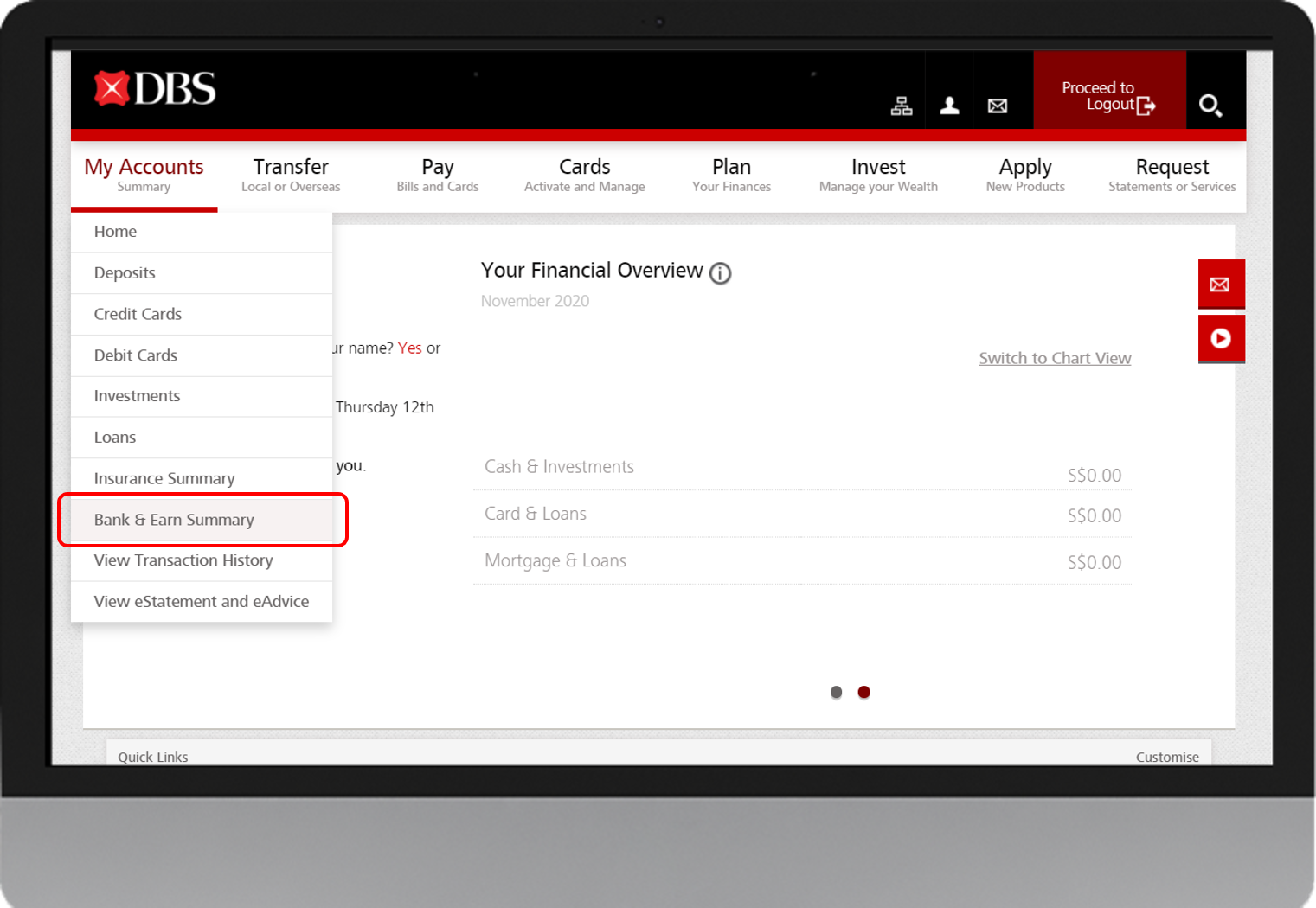Viewing Your Eligible Transactions | DBS Singapore