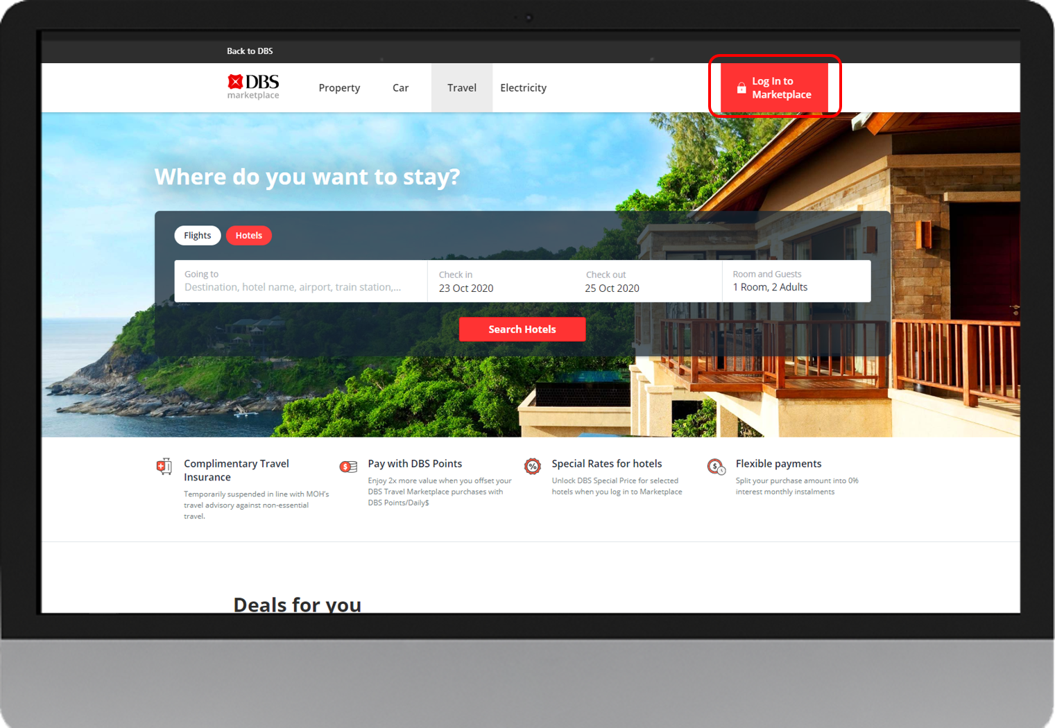 Cancel your Hotel Booking | DBS Singapore